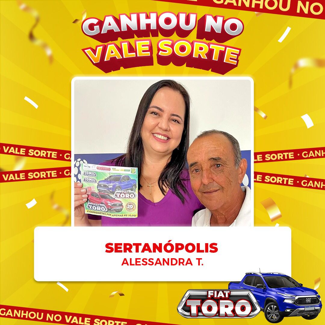 Sertanopolense ganha Fiat Toro no Vale Sorte - Sertanopolis News