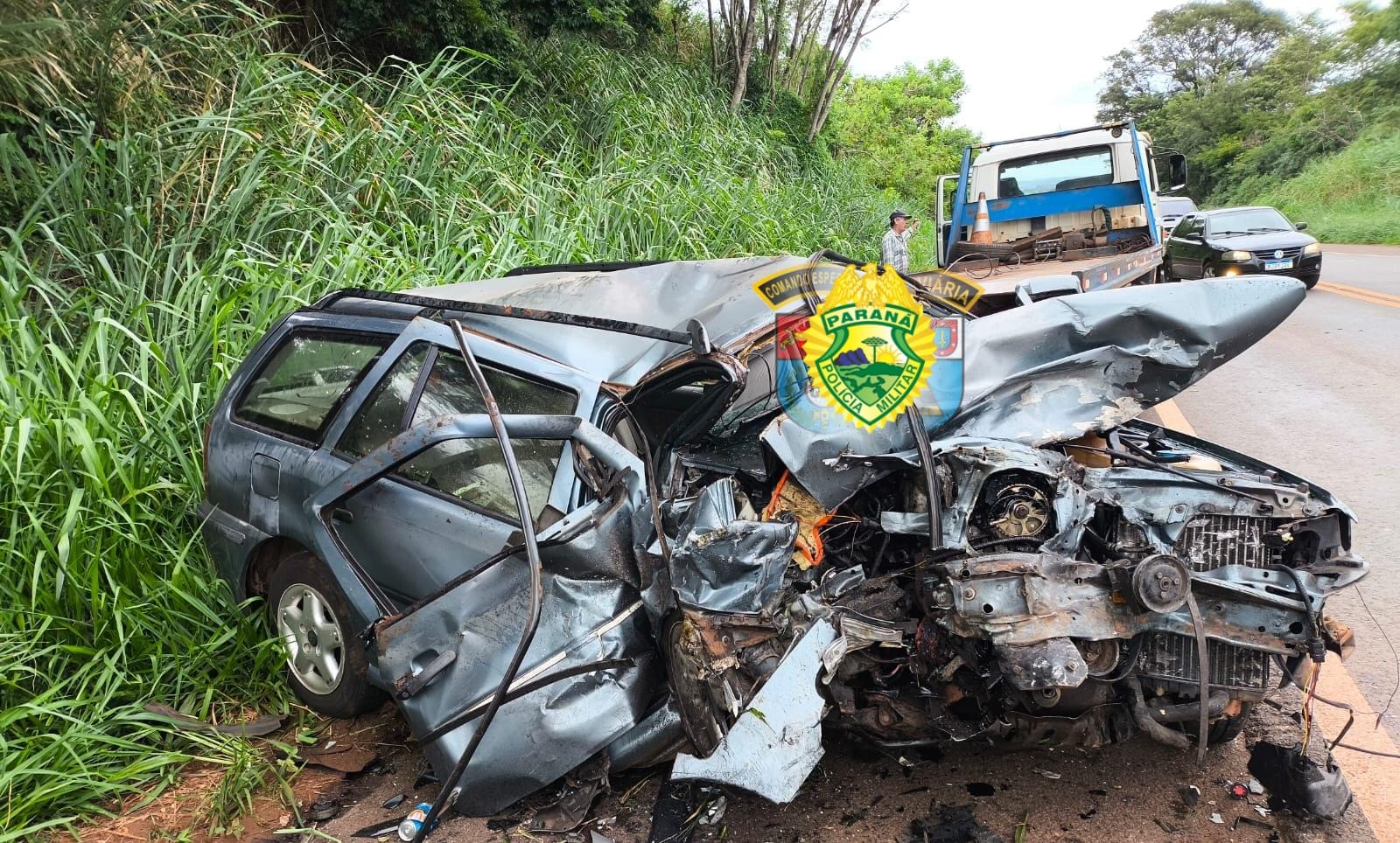 Grave acidente na PR-090 resulta em uma morte e um ferido - Sertanopolis News